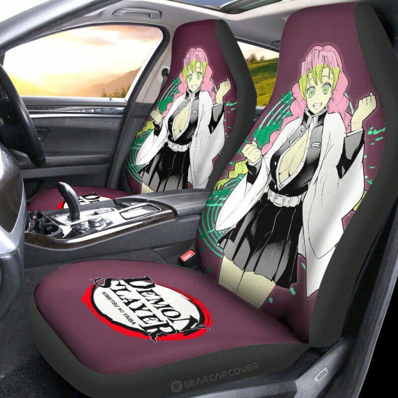 Anime Sexy Girl Kanroji Mitsuri Car Seat Covers Custom Demon Slayer ...